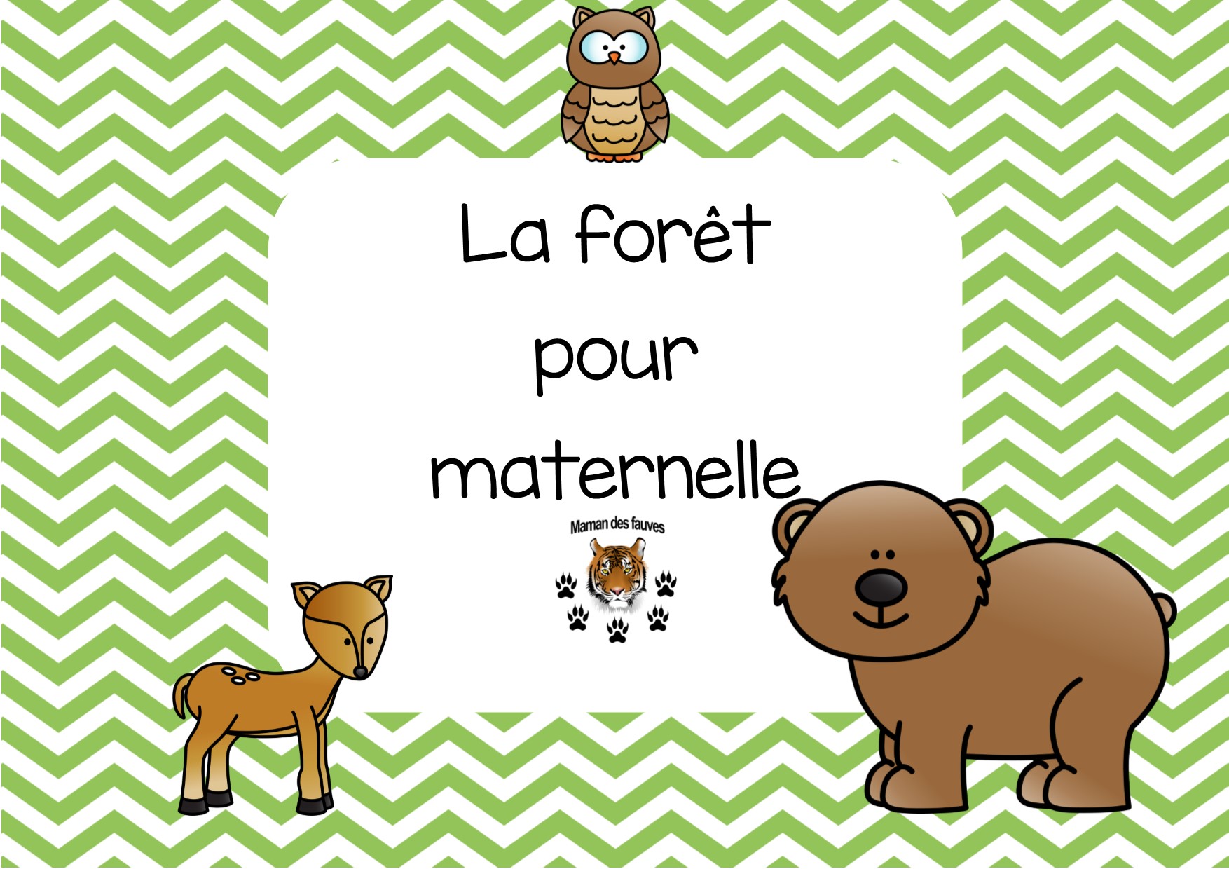 La forêt – fiches à imprimer – Maman des fauves
