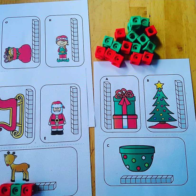 Nos activités mathématiques de Noël – Maman des fauves