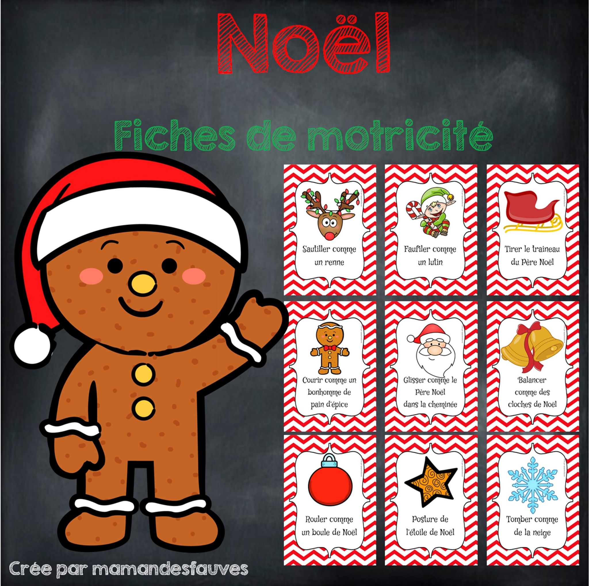 Noël fiches à imprimer – Maman des fauves