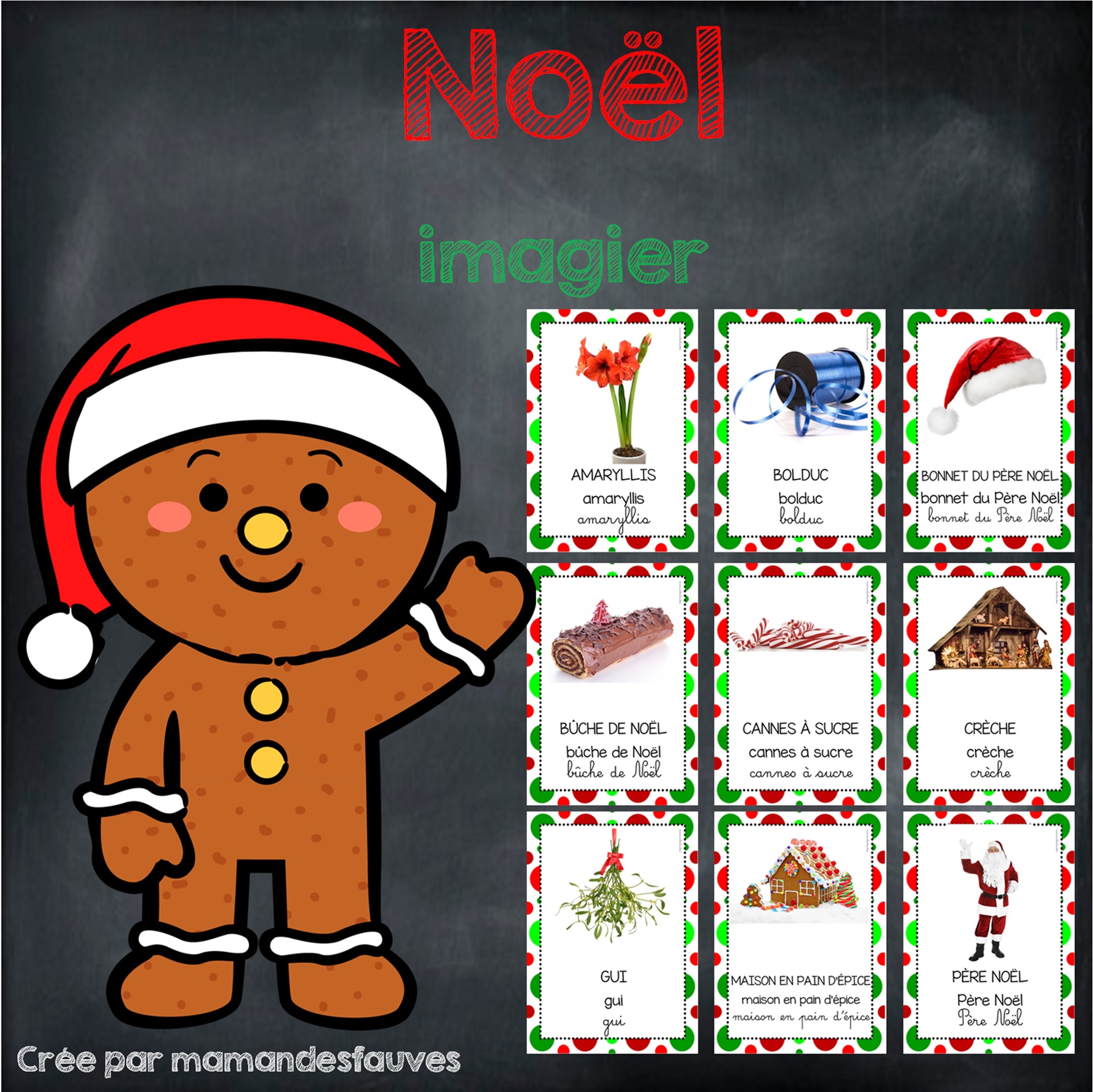 Noël fiches à imprimer – Maman des fauves