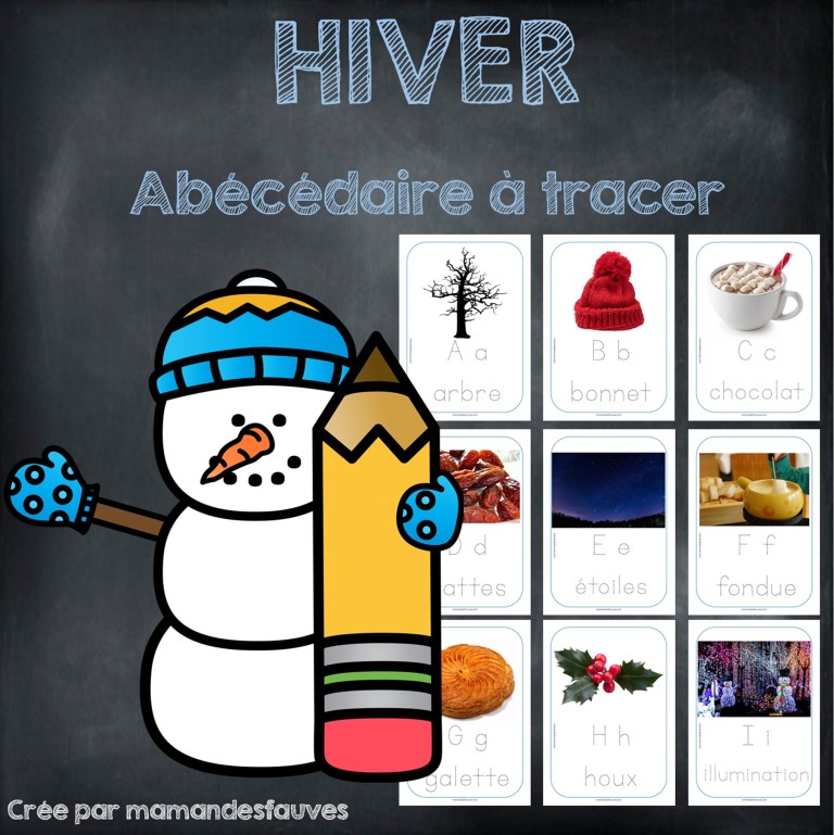 Hiver – fiches à imprimer – Maman des fauves