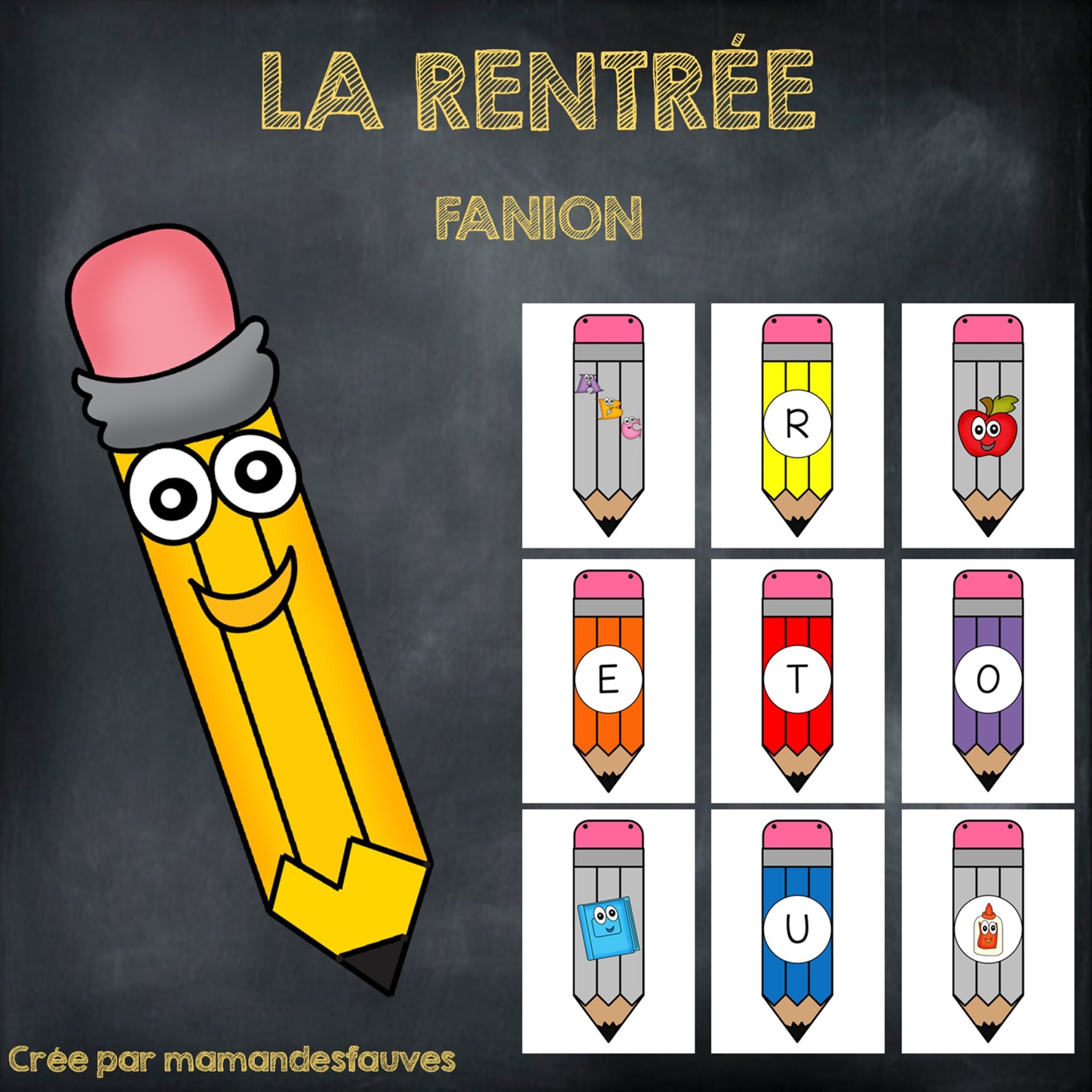 La rentrée – fiches à imprimer – Maman des fauves