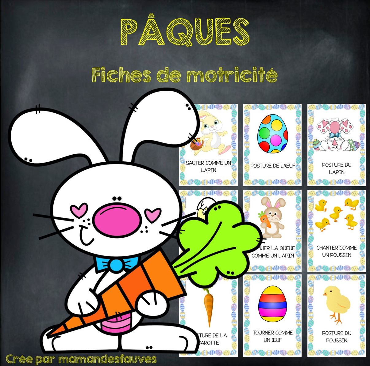 Pâques – fiches à imprimer – Maman des fauves
