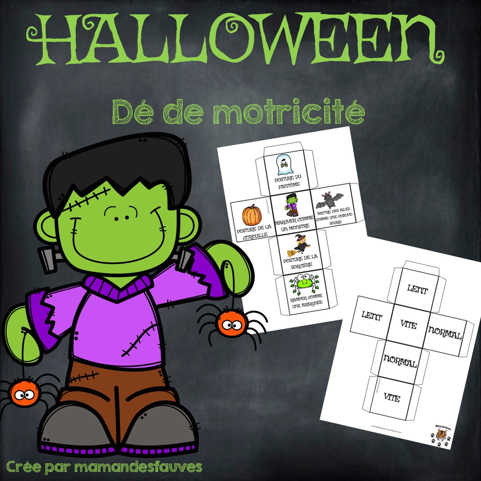 Halloween fiches à imprimer – Maman des fauves