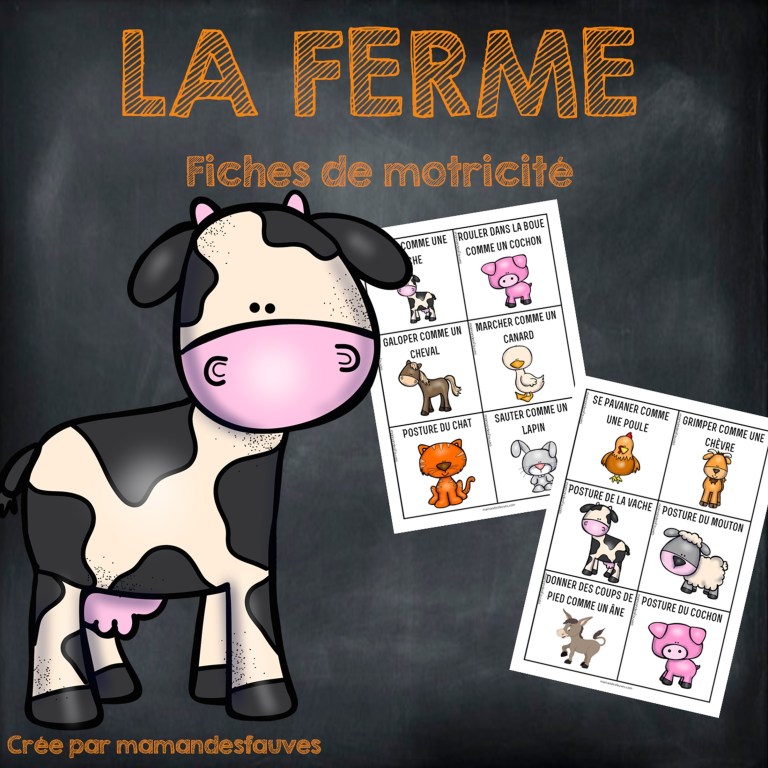 La ferme – fiches à imprimer – Maman des fauves
