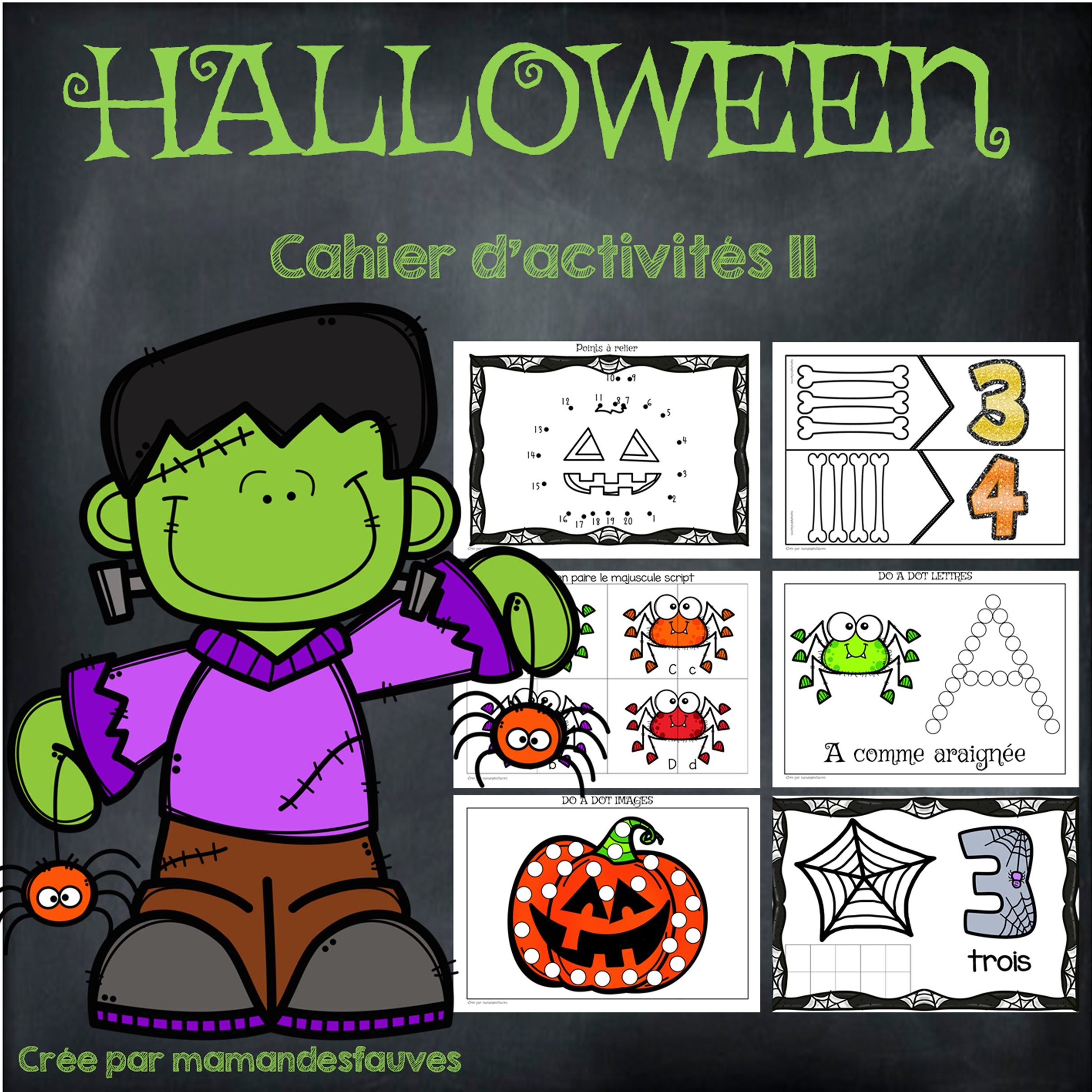 Halloween fiches à imprimer – Maman des fauves