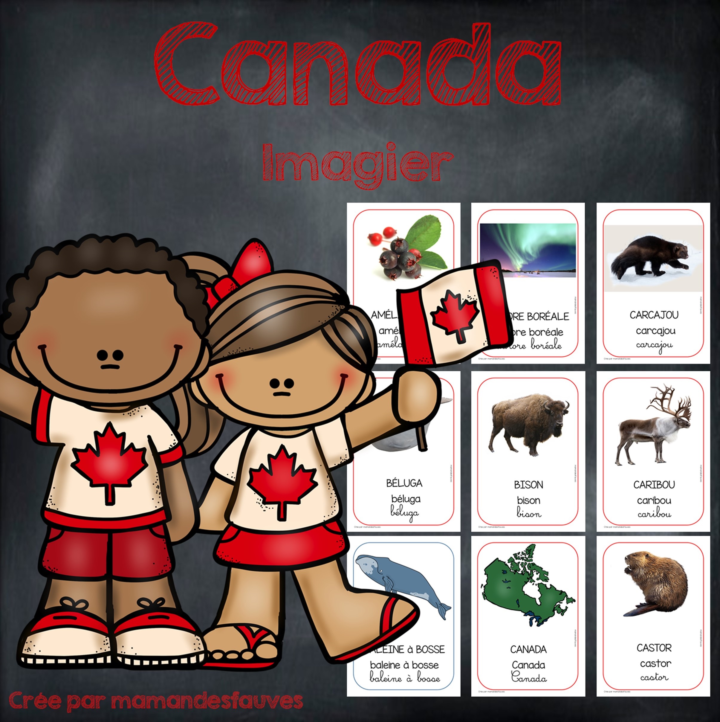 Canada fiches à imprimer – Maman des fauves